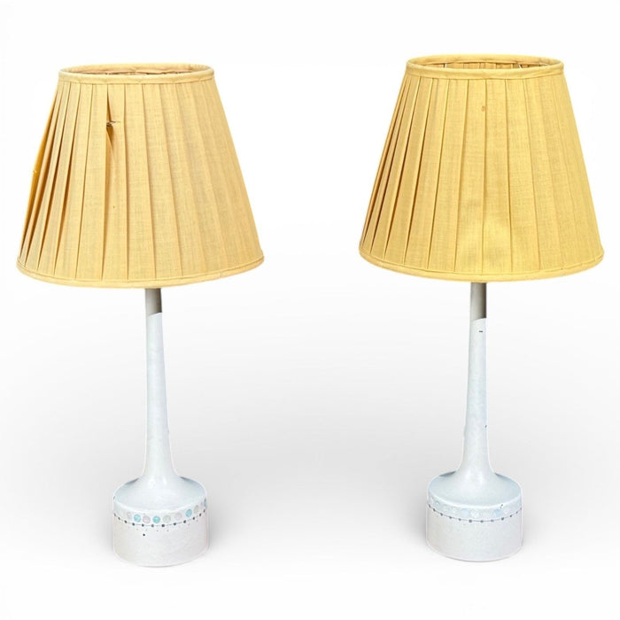 Hans-Agne Jakobsson, Table Lamps, Painted Wood, Sweden, 1950s
